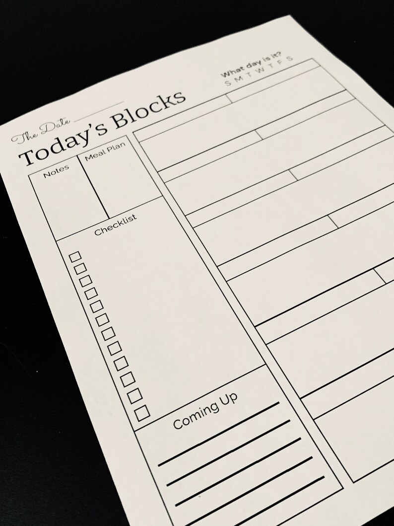 Weekly Time Blocking Template