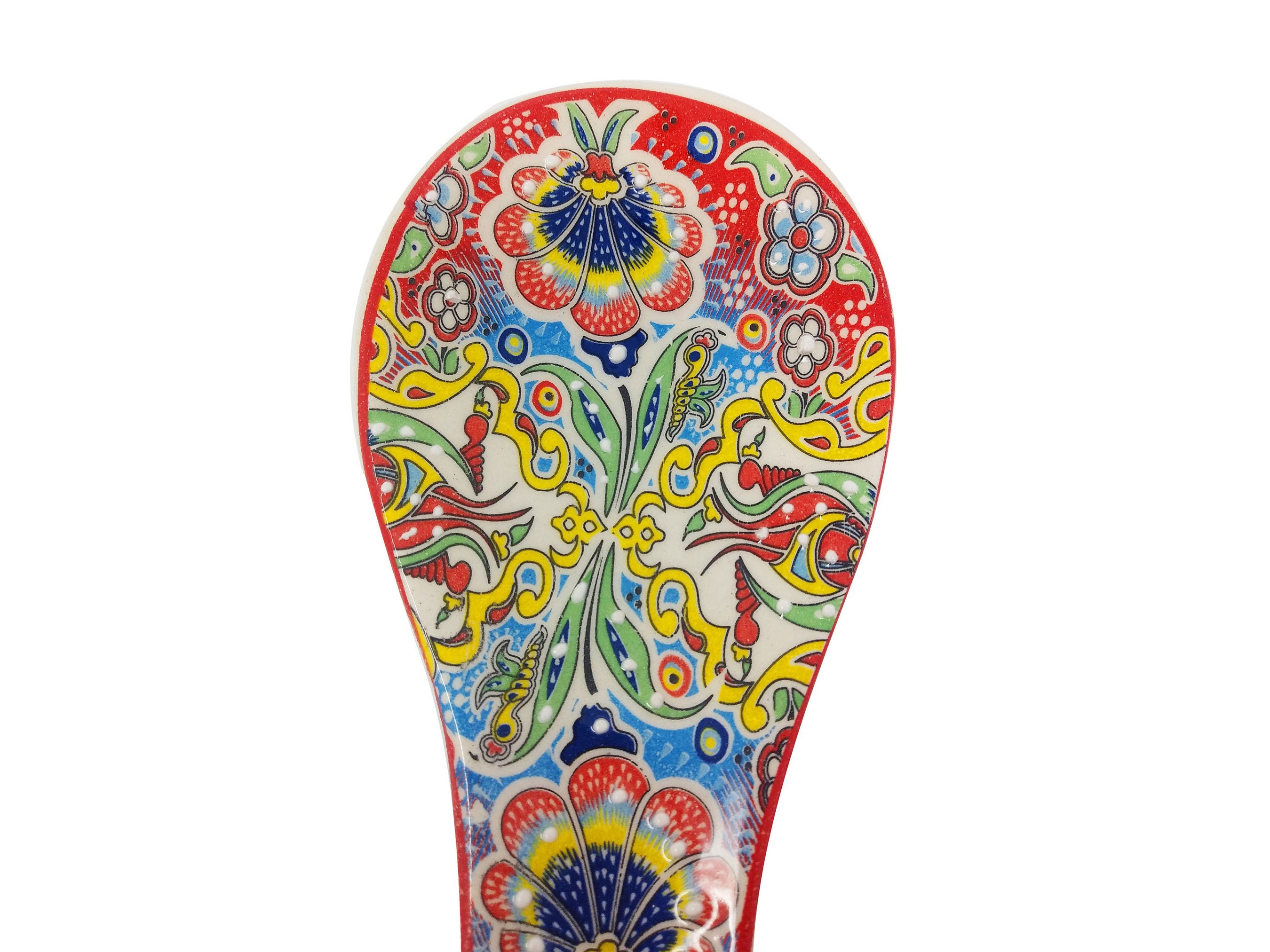 Turkish Spoon Rest Anatolian Ottoman Flowered Colorful - Etsy UK