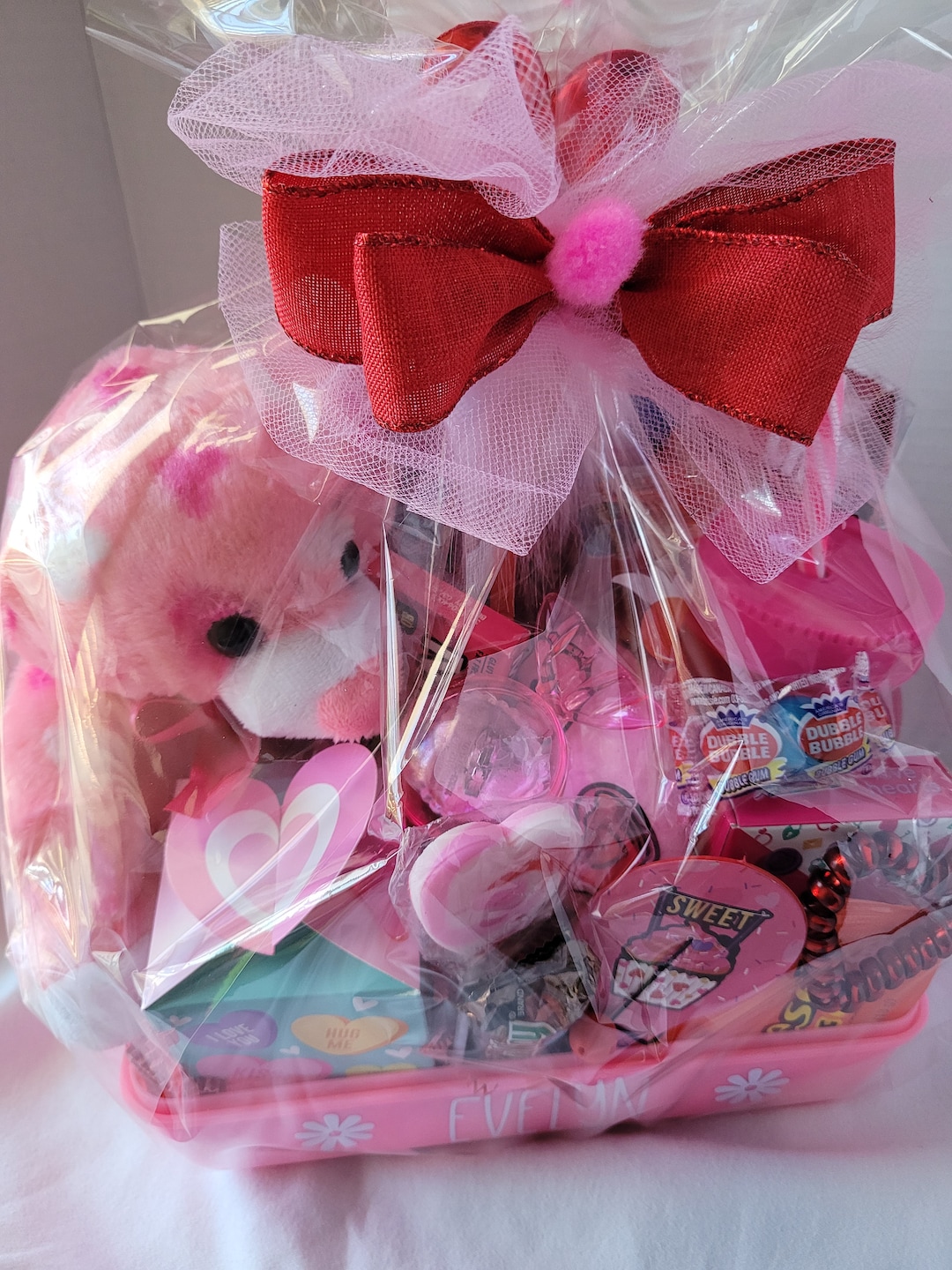 Valentine's Basket for Girls, Girl Easter Basket, Birthday Gift for ...