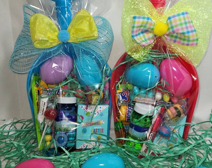 Prefilled Easter Baskets for Girls and Boys; Filled Easter Shovel for Kids, Daughter Gift ...