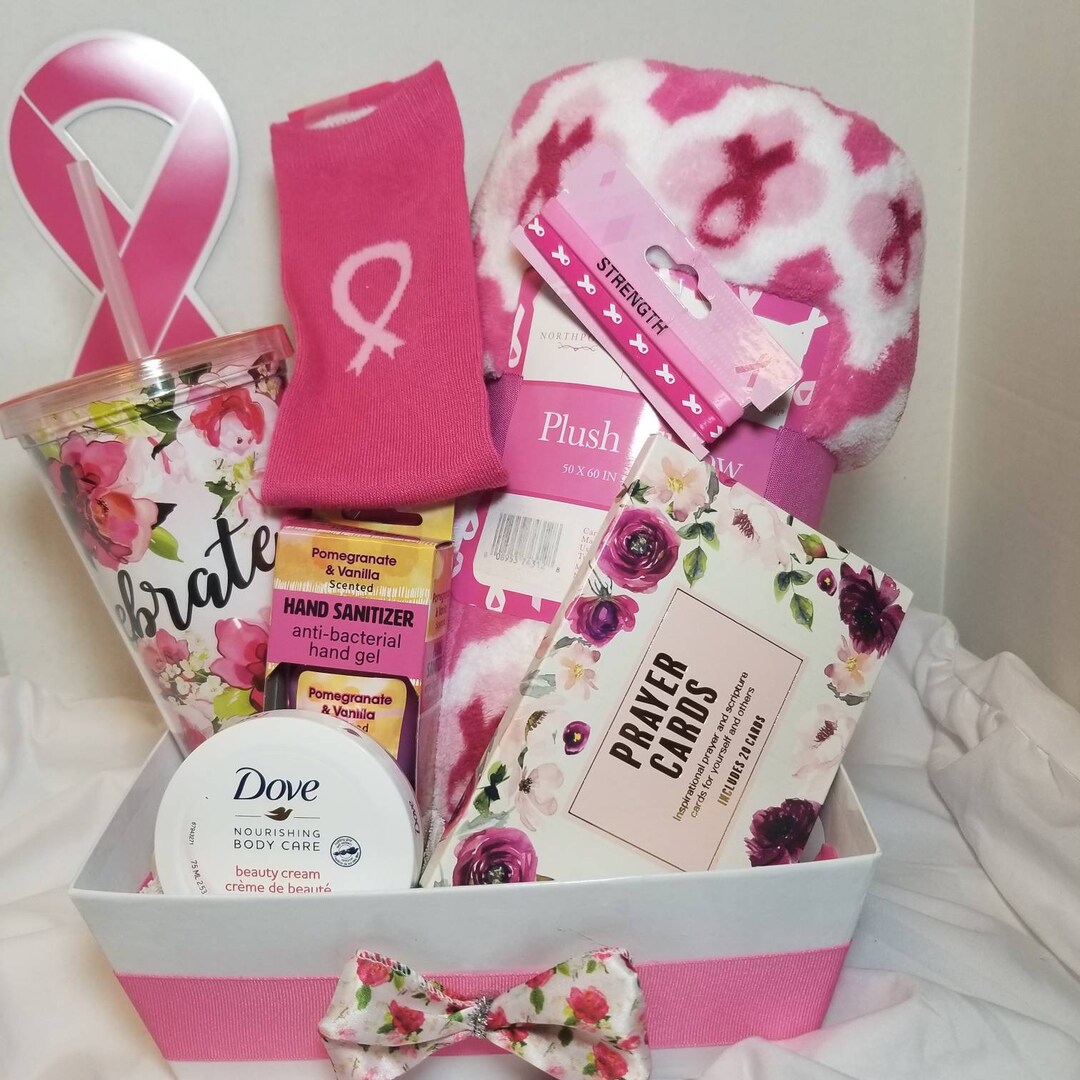 Warrior Cancer Basket, Breast Cancer, Cancer Fleece, Cancer Box, Pink ...