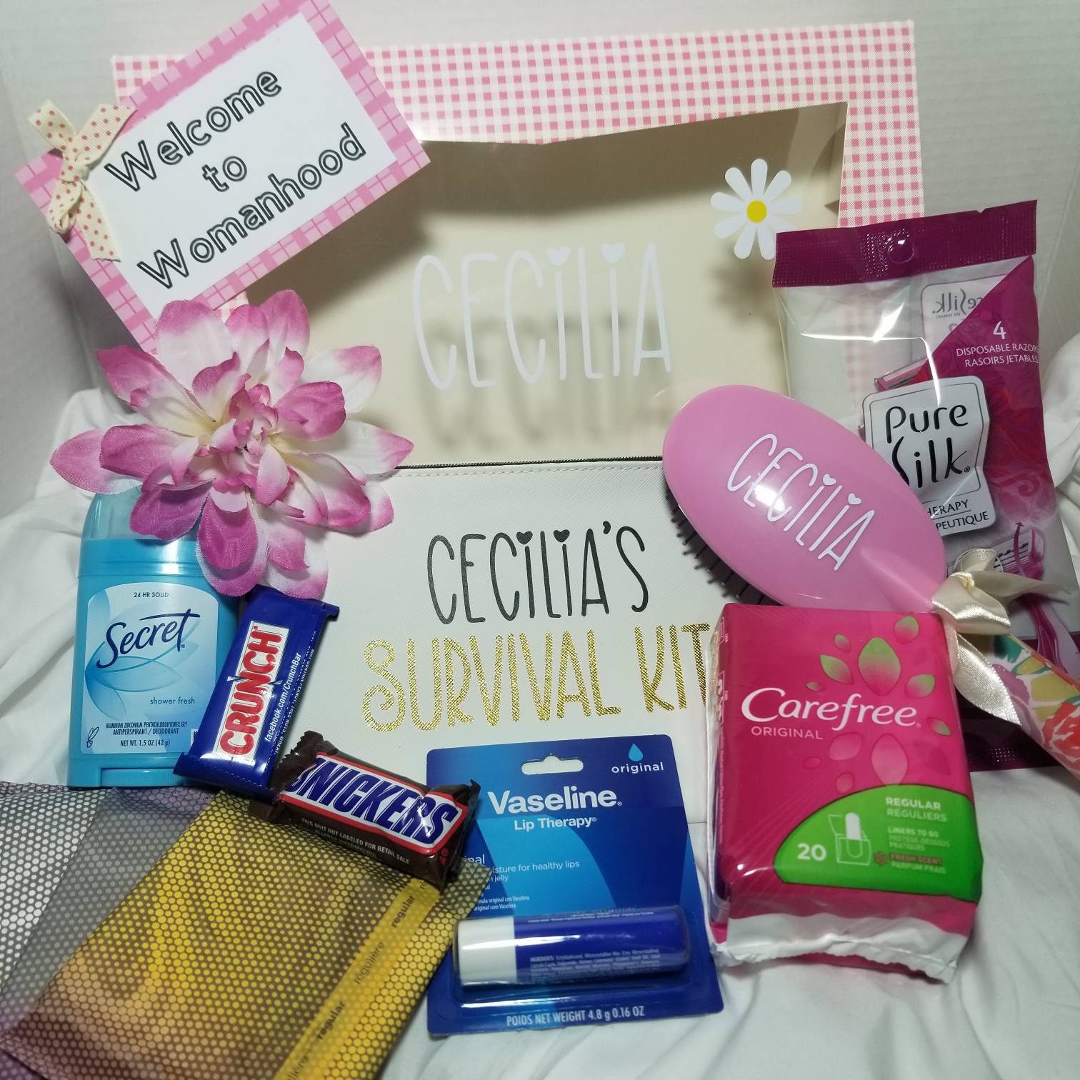 1st Period Box Welcome to Womanhood Tween Gift Teen Gift - Etsy