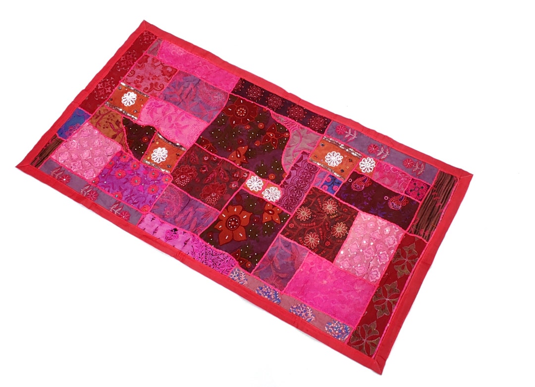 Handmade Wall Runner, Traditional Indian Wall Hangings, Embroidered ...