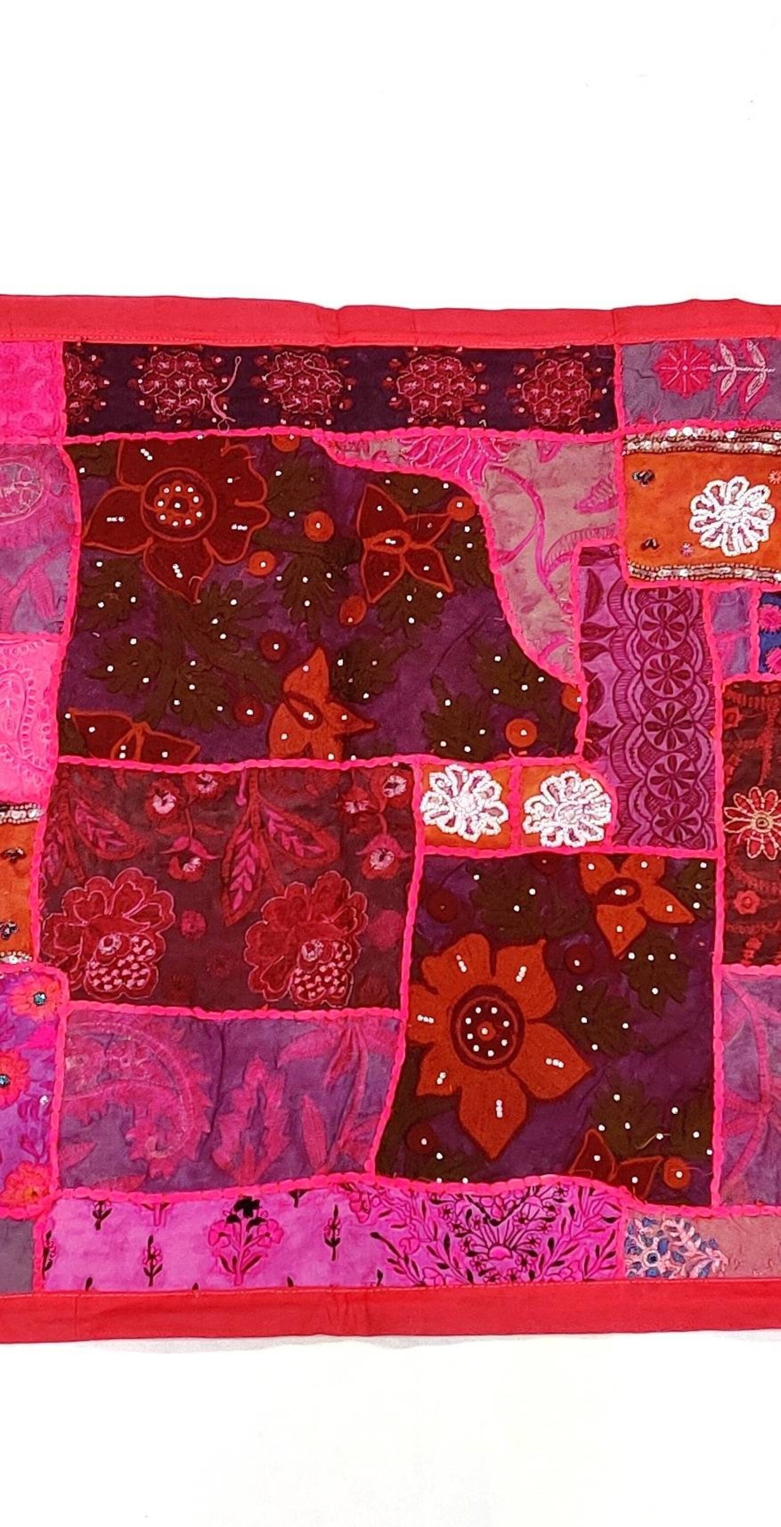 Handmade Wall Runner, Traditional Indian Wall Hangings, Embroidered ...