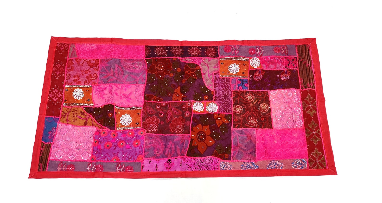 Handmade Wall Runner, Traditional Indian Wall Hangings, Embroidered ...