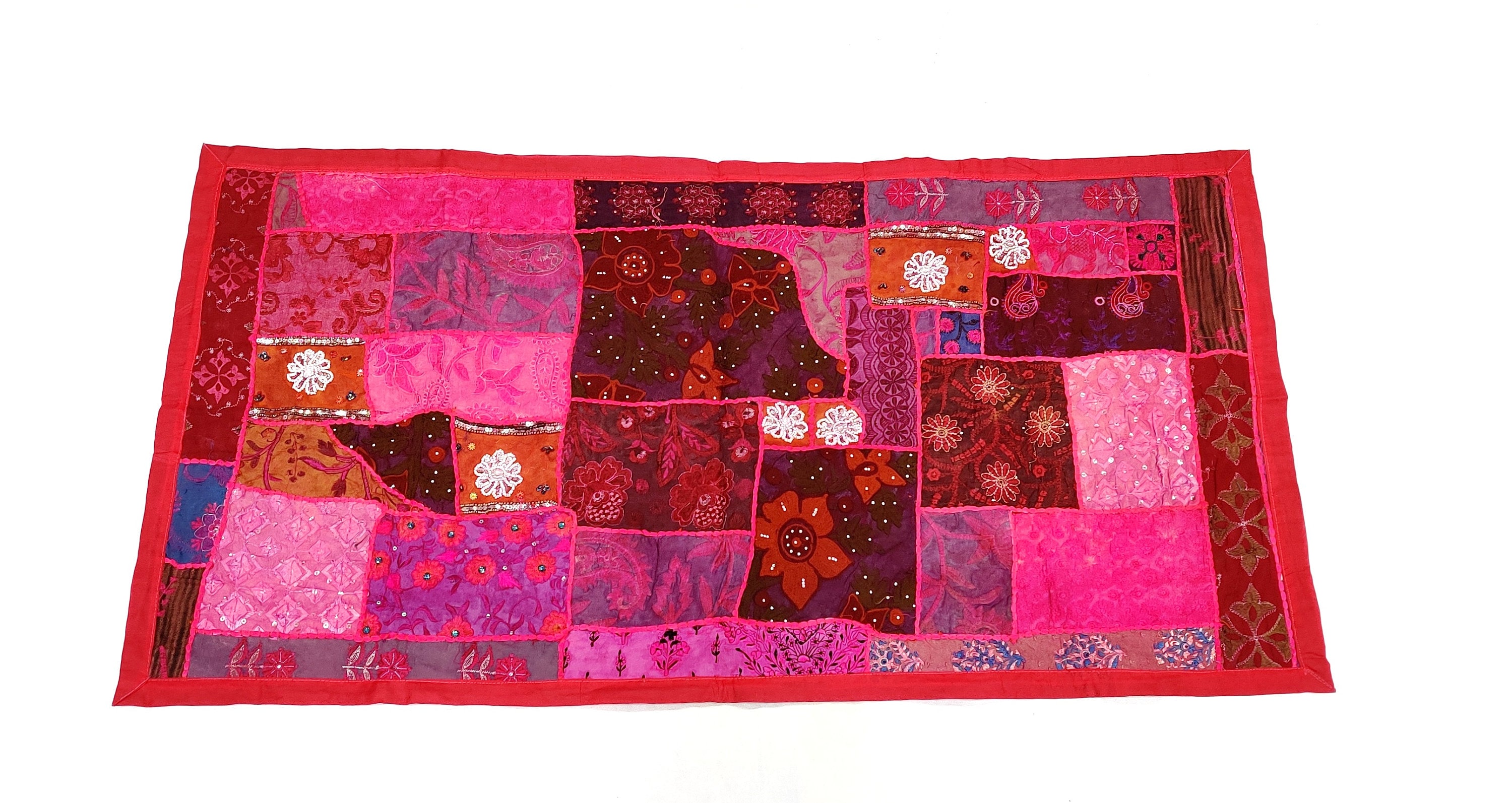 Handmade Wall Runner, Traditional Indian Wall Hangings, Embroidered ...