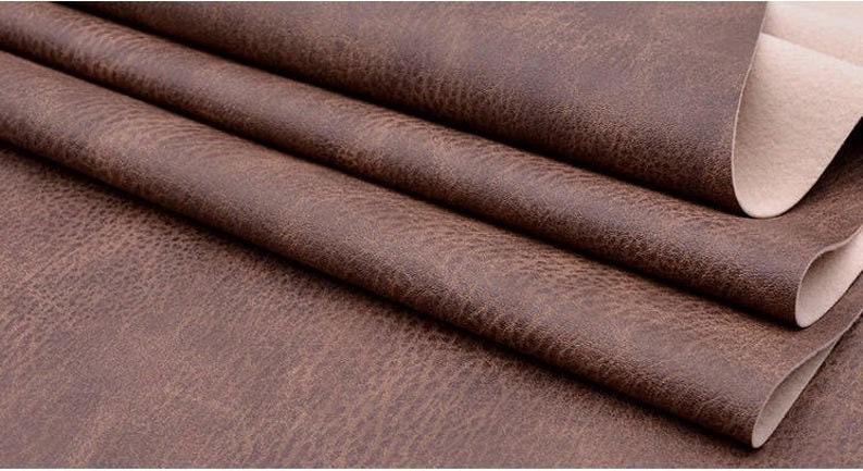 Faux Leather Fabric Crazy Horse Leather Fake Leather Fabric | Etsy UK