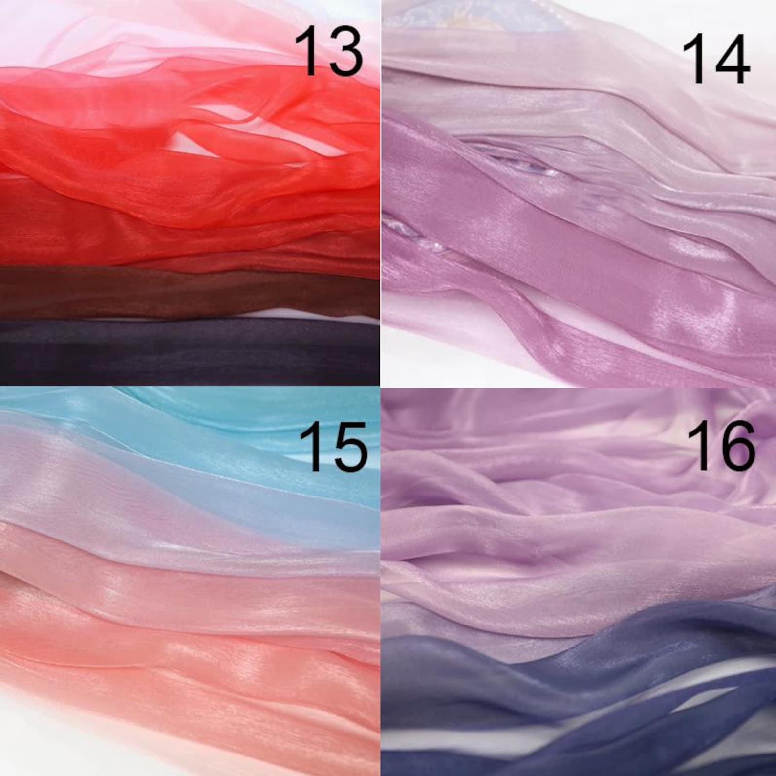 Lightweight Ombre Chiffon Fabric, Sheer Fabric, 30D Sheer Chiffon ...
