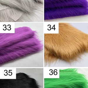 LONG Pile PLUSH Fabric, Faux Fur Fabric, Fursuit Prop, Fursuit Material ...