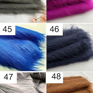 LONG Pile PLUSH Fabric, Faux Fur Fabric, Fursuit Prop, Fursuit Material ...