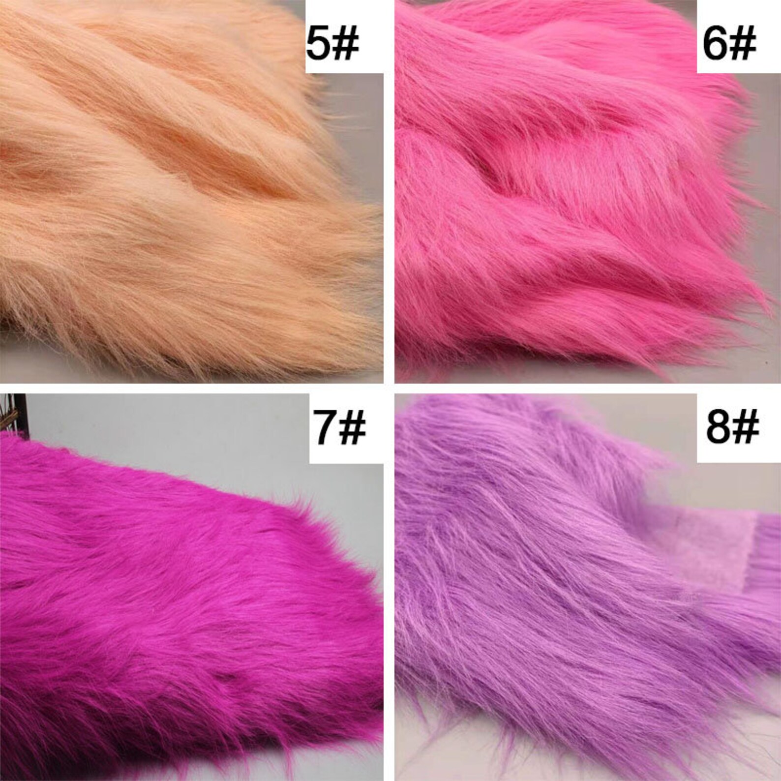 LONG Pile PLUSH Fabric Faux Fur Fabric Fursuit Prop Fursuit - Etsy