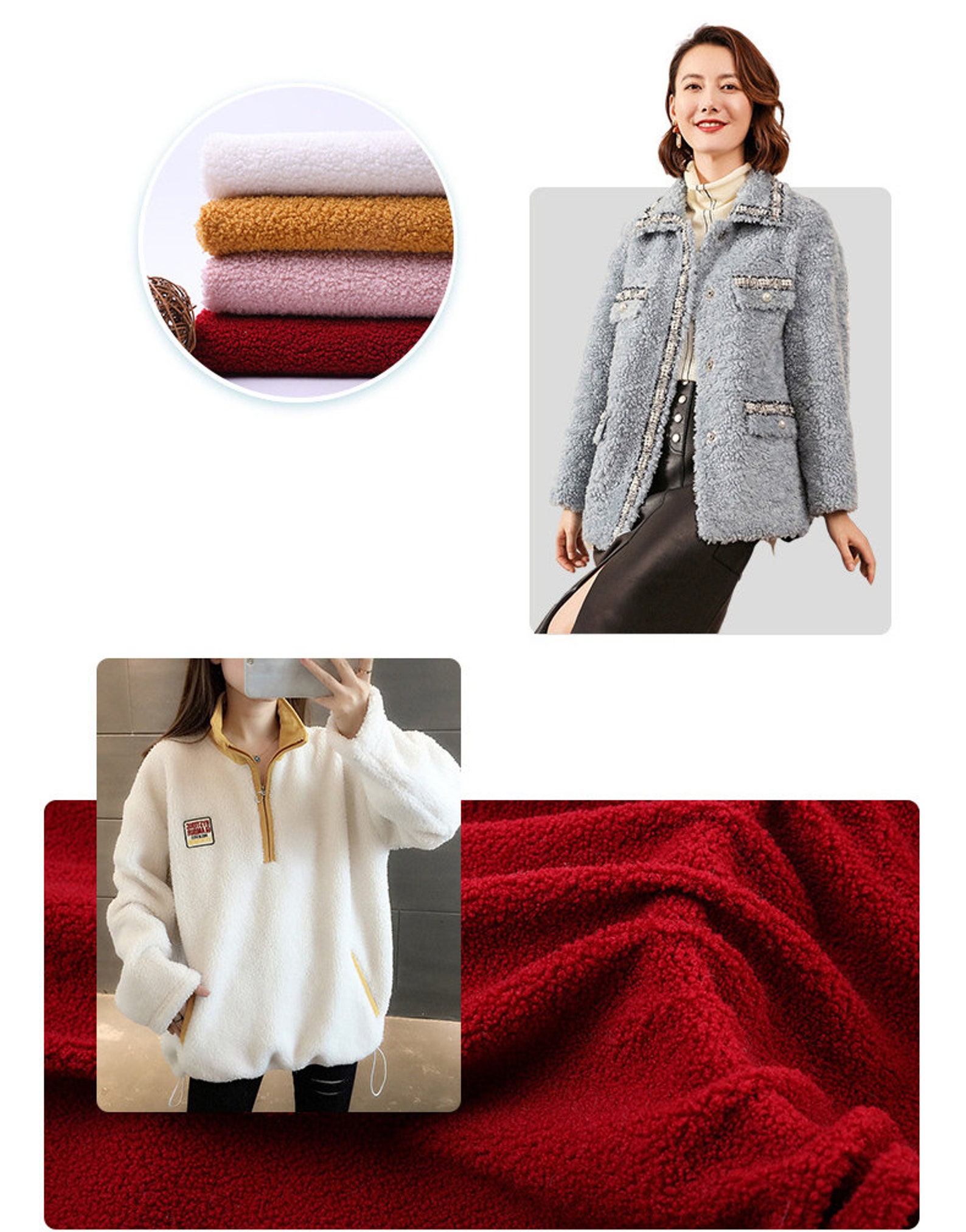 Teddy Plush Fabric Polyester Plush Fabric Lightweight Fleece - Etsy