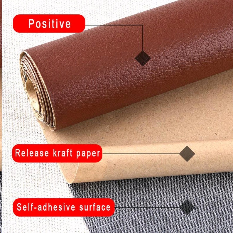 Self-adhesive Leather Fabric Artificial Leather Leather - Etsy