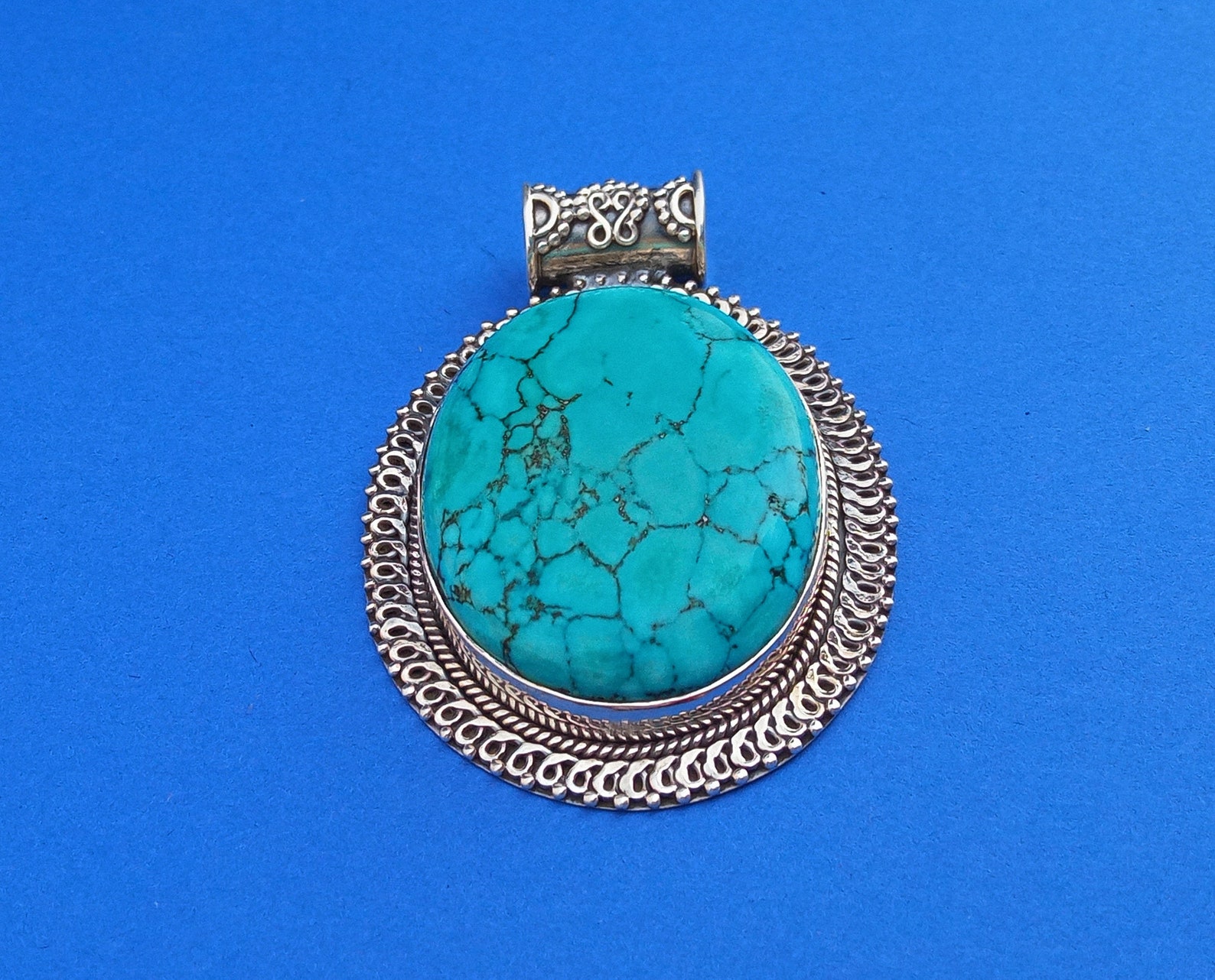 Turquoise Pendant Real Turquoise Pendant Natural Turquoise Pendant ...