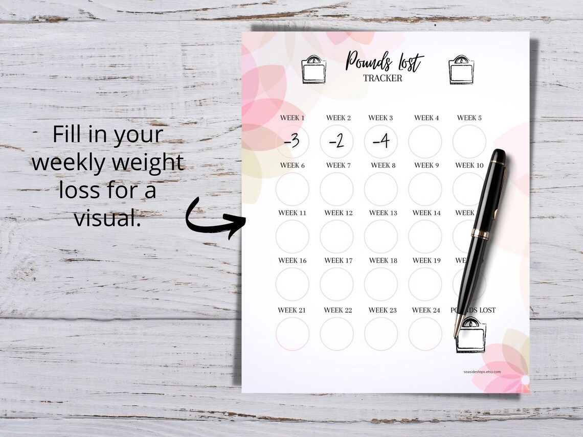 Body Measurement Tracker Weight Loss Tracker Body Progress - Etsy
