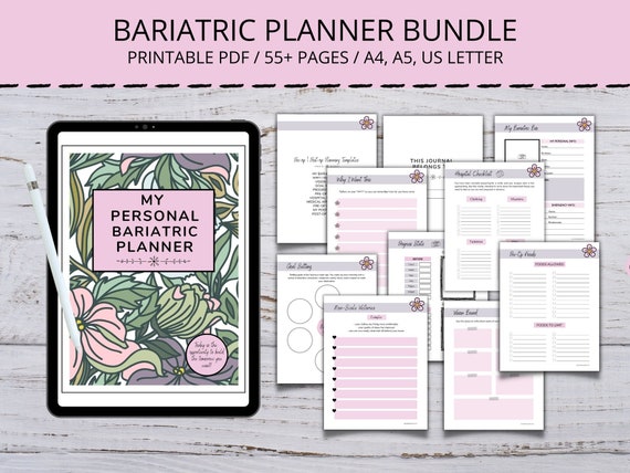 Bariatric Weight Loss Journal Gastric Bypass Planner - Etsy