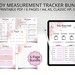 Body Measurement Tracker, Weight Loss Tracker, Body Progress Planner ...
