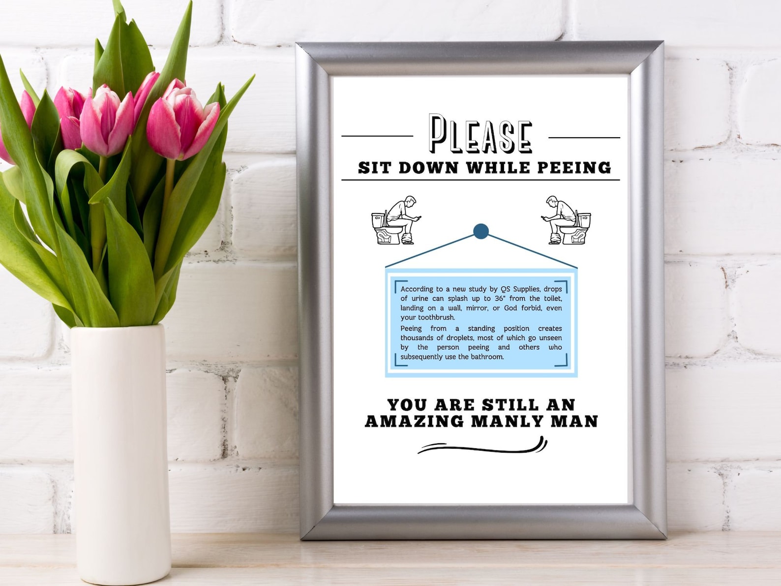 Sit to Pee Bathroom Sign: Airbnb Vacation Rental Rules (PDF) - Etsy