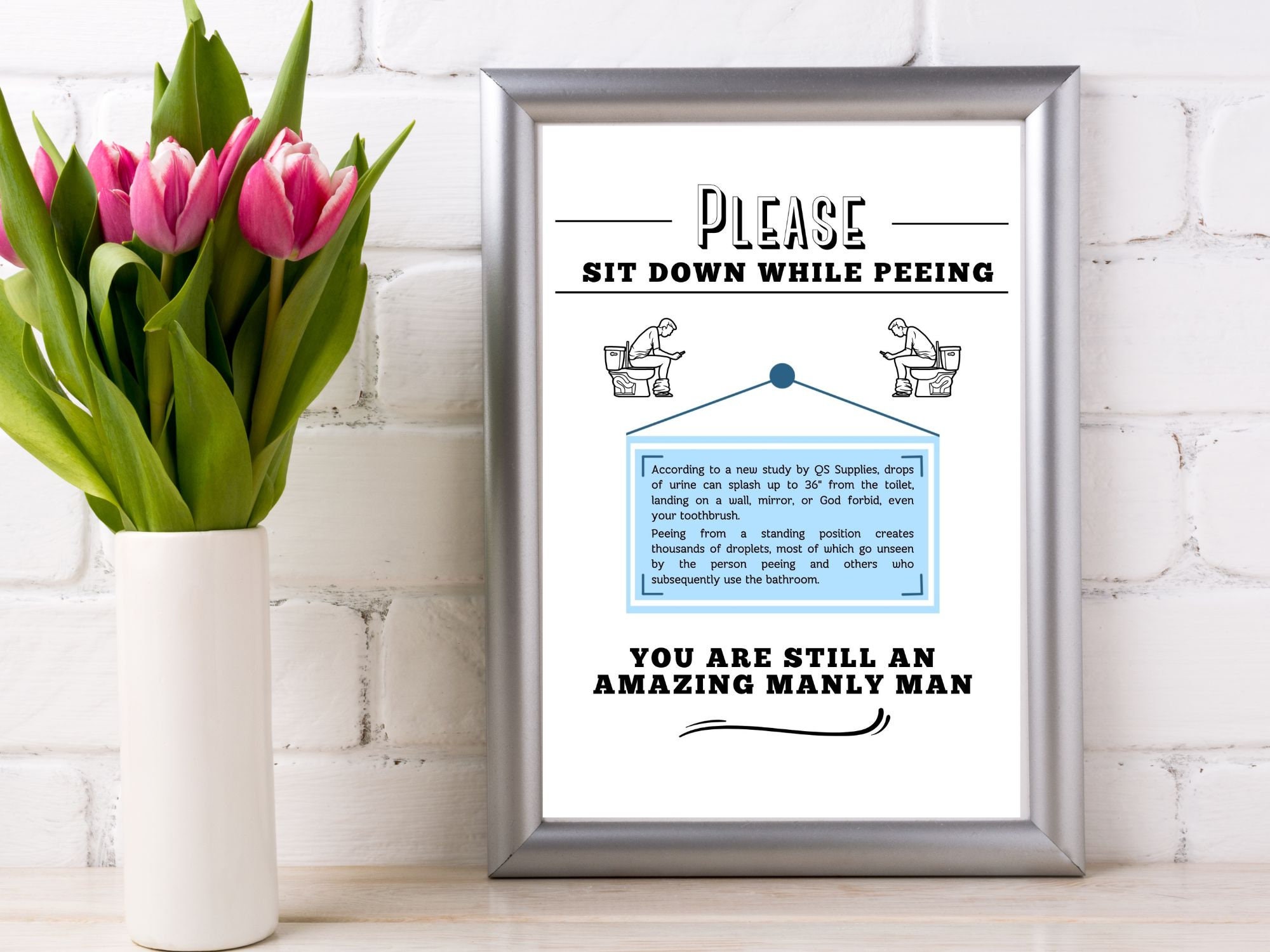 Sit to Pee Bathroom Sign: Airbnb Vacation Rental Rules (PDF) - Etsy