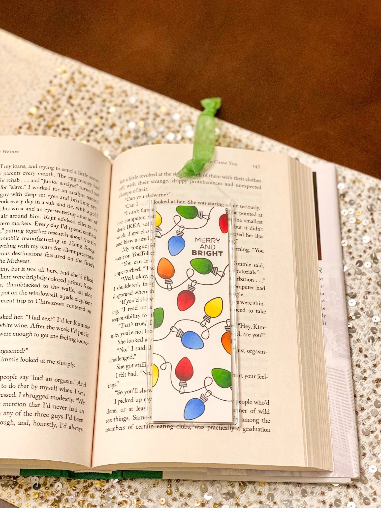 Handmade Christmas Bookmark (2 Options) - Etsy