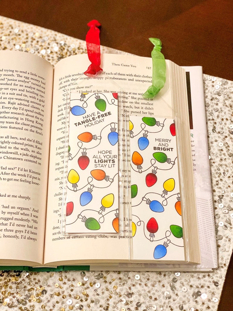 Handmade Christmas Bookmark (2 Options) - Etsy