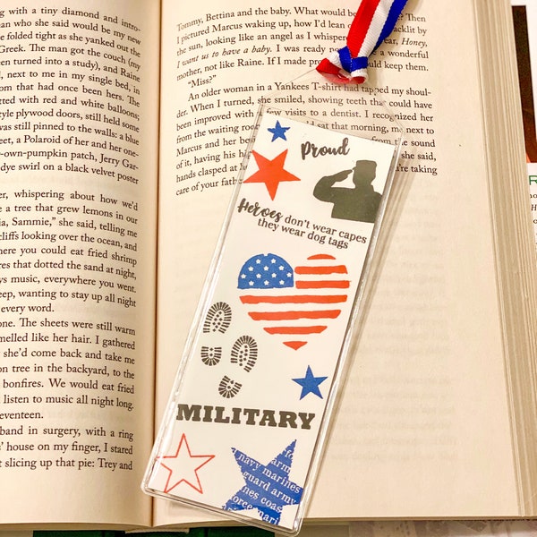 Military Bookmark - Etsy
