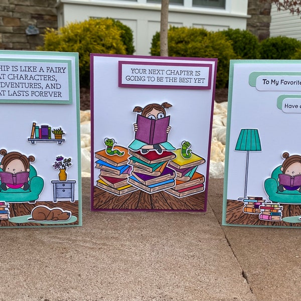 Book Lovers Birthday Card - Etsy