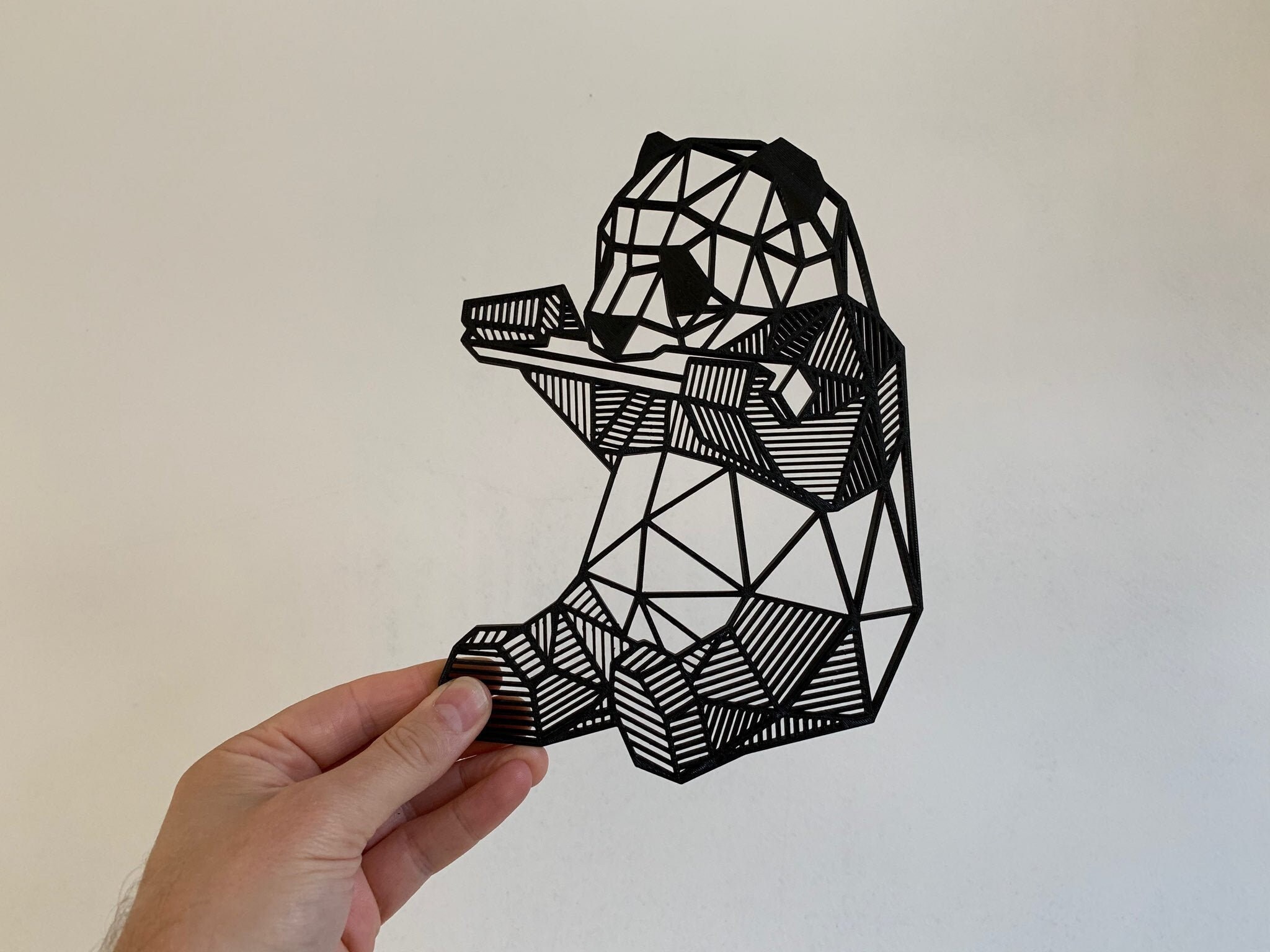 Geometric Panda Animal Wall Art Decor Hanging Decoration - Etsy UK