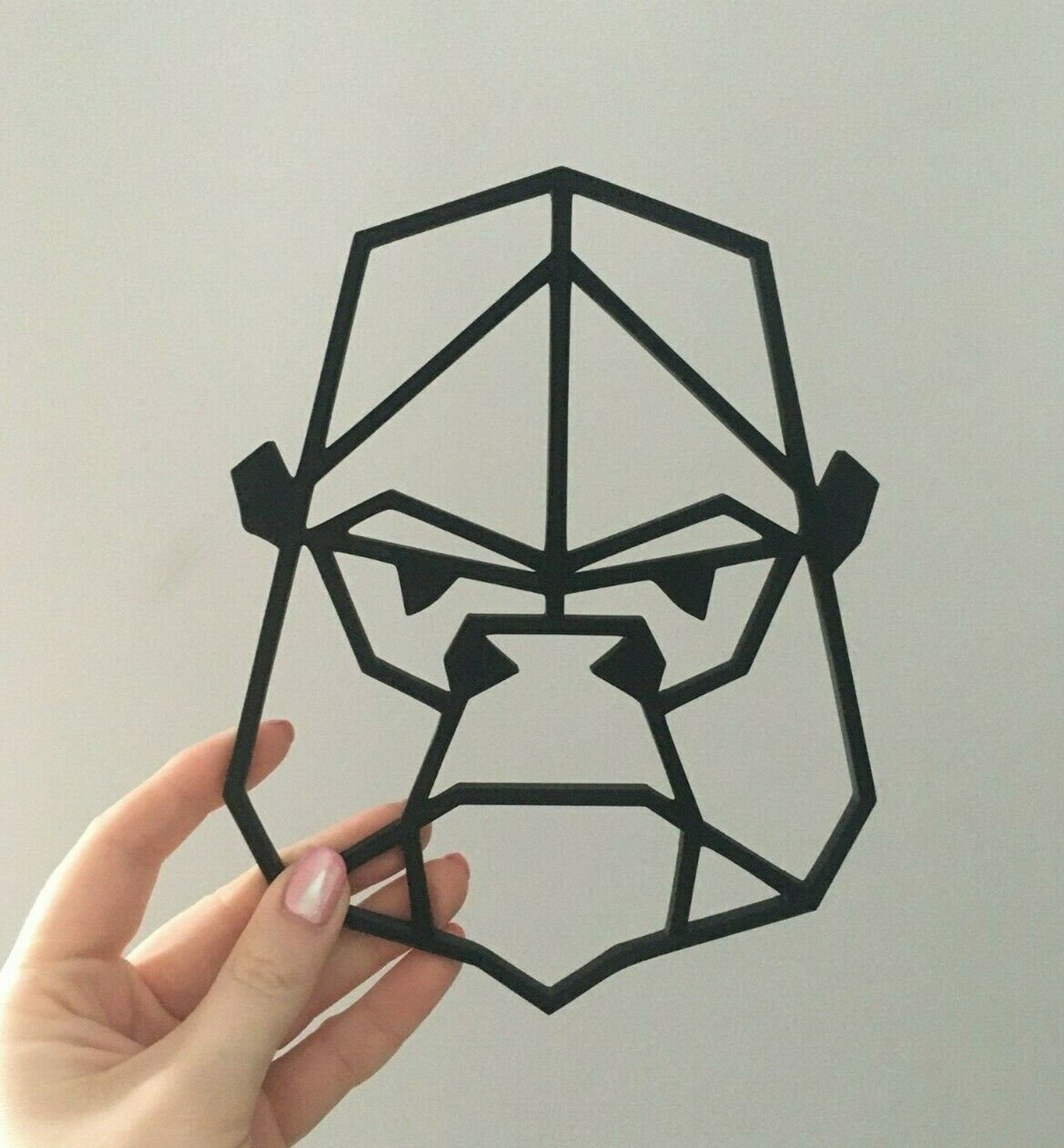 Geometric Gorilla Animal Wall Art Decor Hanging Decoration - Etsy