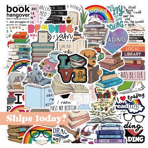 Book Lovers Stickers Random Sticker Packs I Love Books - Etsy