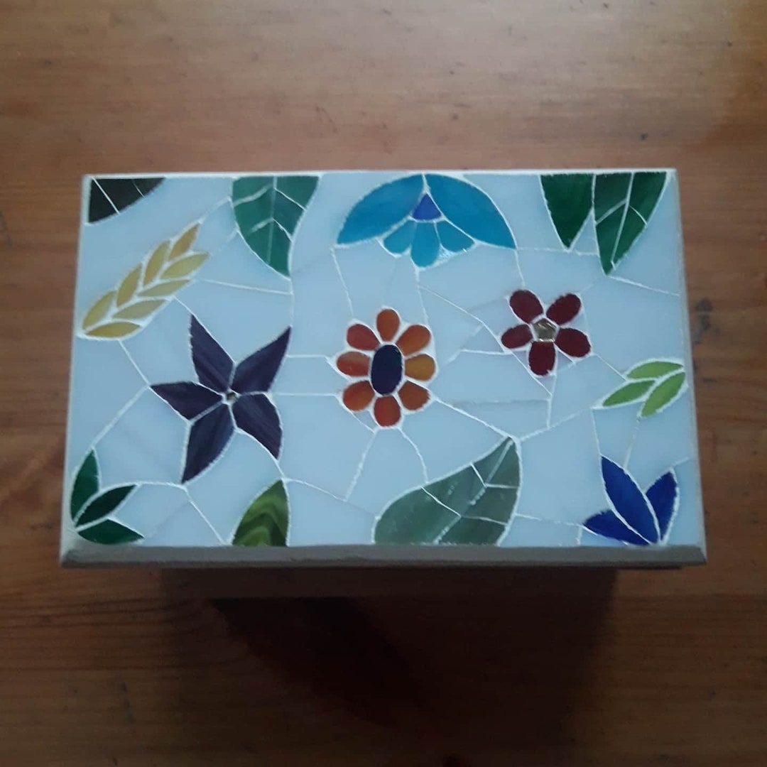 Glass Mosaic Box - Etsy