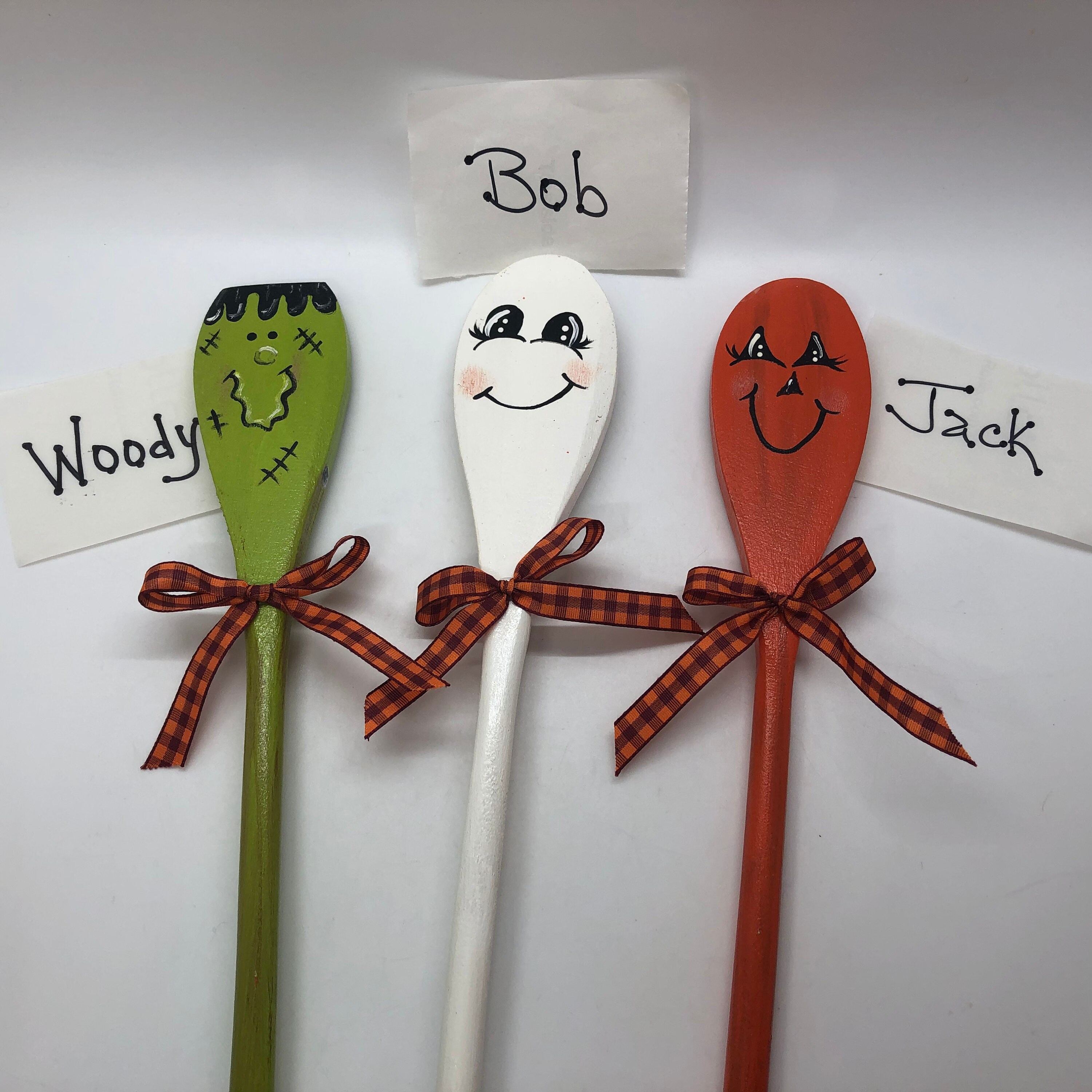 Hand Painted Wooden Halloween Spoons - Etsy
