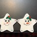 Hand Painted Wood Snowman Star Shaped Christmas Ornament - Etsy