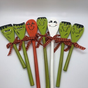 Hand Painted Wooden Halloween Spoons - Etsy