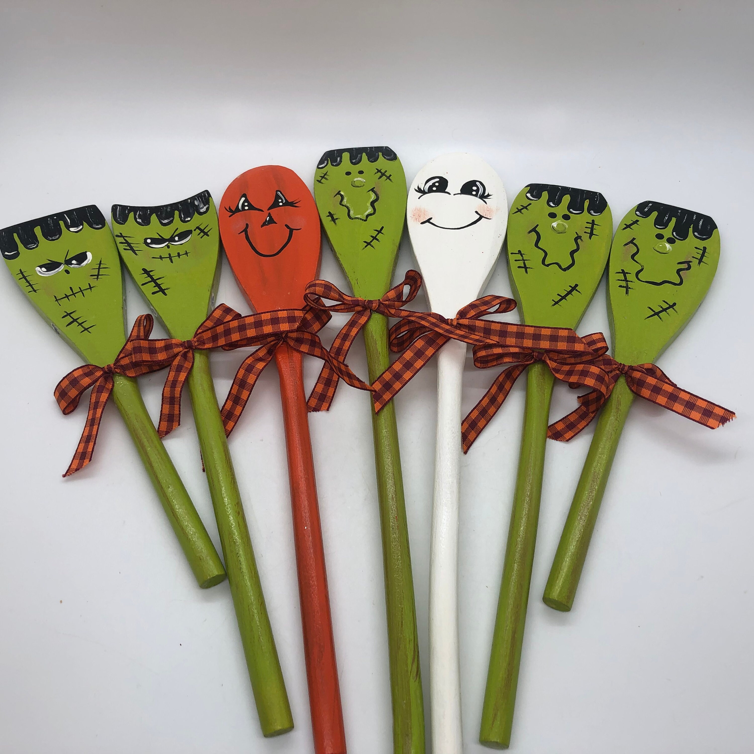Hand Painted Wooden Halloween Spoons - Etsy