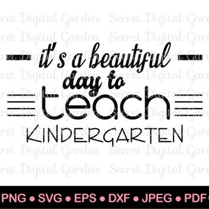 Kindergarten Teacher Shirt Design Svg Png | Teacher Quotes | Teacher ...