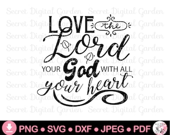 Heart Bible Verse Svg - Etsy