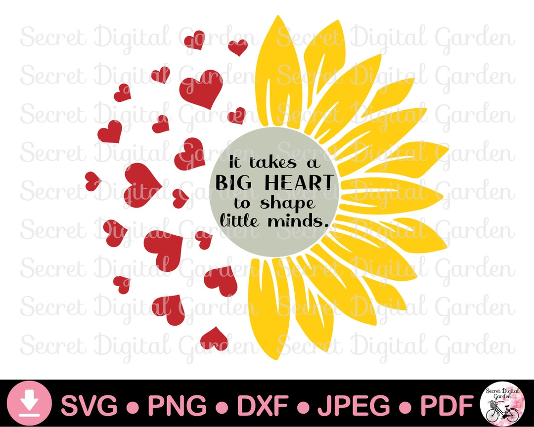 It Takes a Big Heart to Shape Little Minds Quotes About Teaching SVG ...