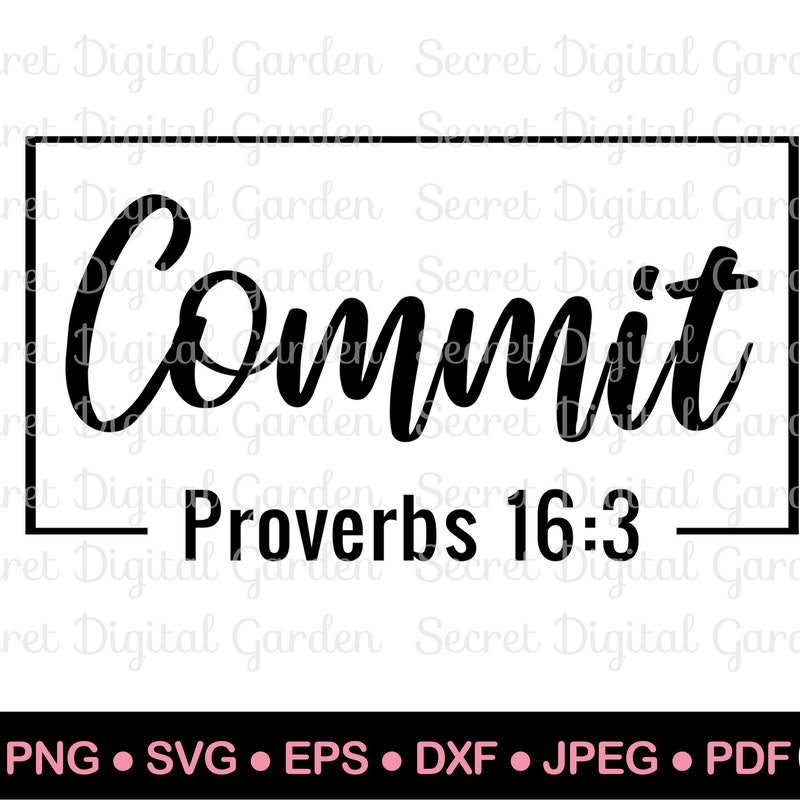 Proverbs 16 3 - Etsy