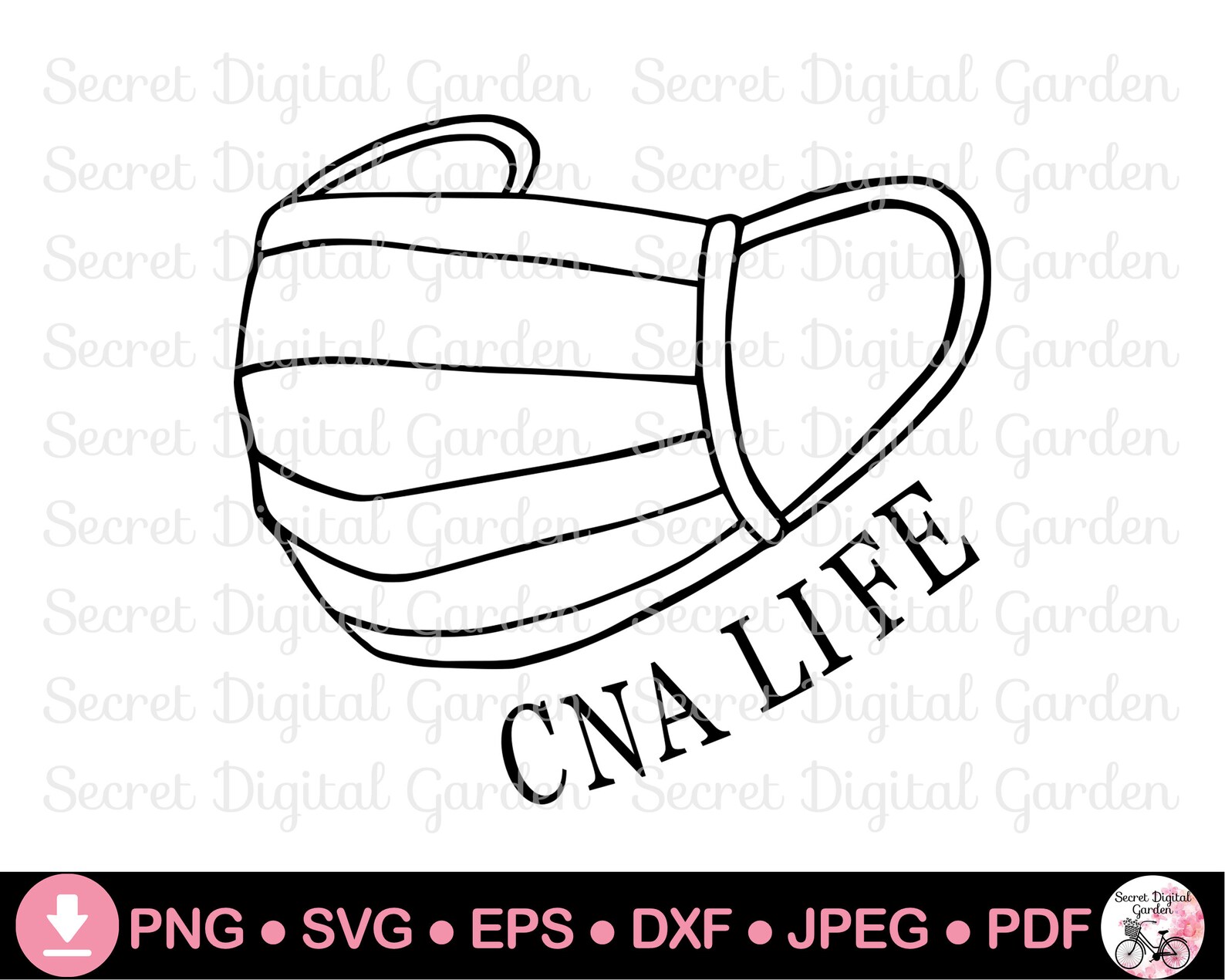 CNA Life Svg Cna Mask Clipart Cna Shirt Designs - Etsy