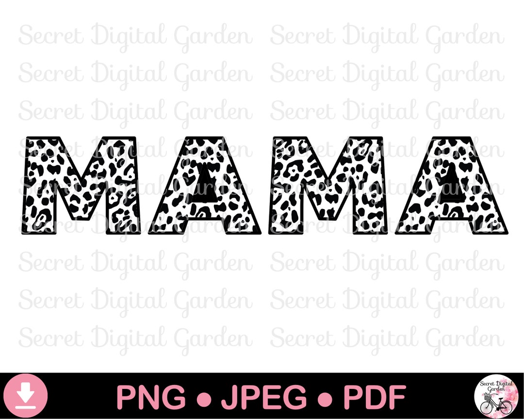 Mama Sublimation Shirt Designs Cheetah Leopard Print Png Jpg Pdf - Etsy