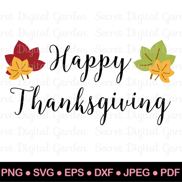 Happy Thanksgiving Font Svg - Etsy