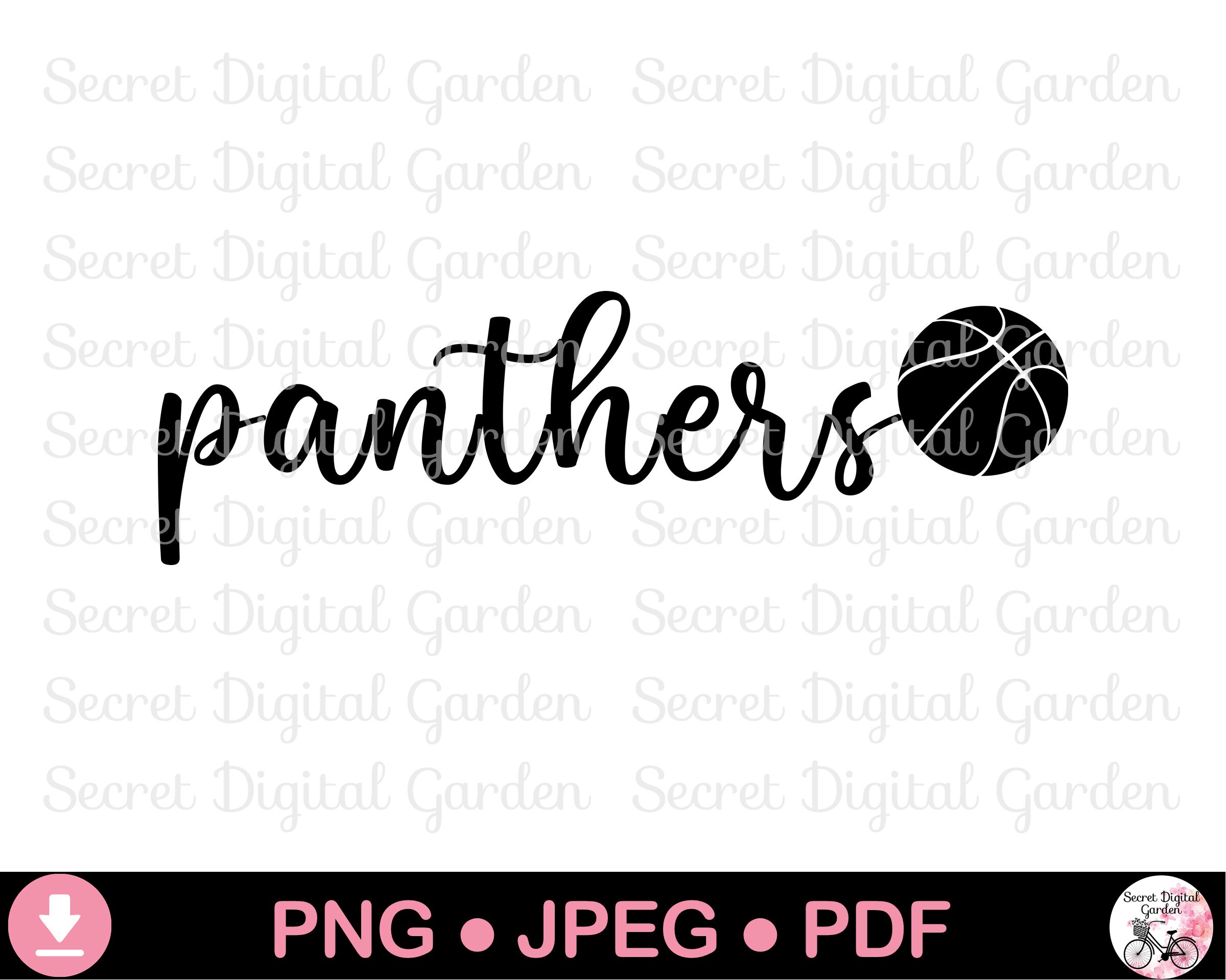 Panthers Basketball SVG Files for Cricut, Cut Files, Digital Download ...