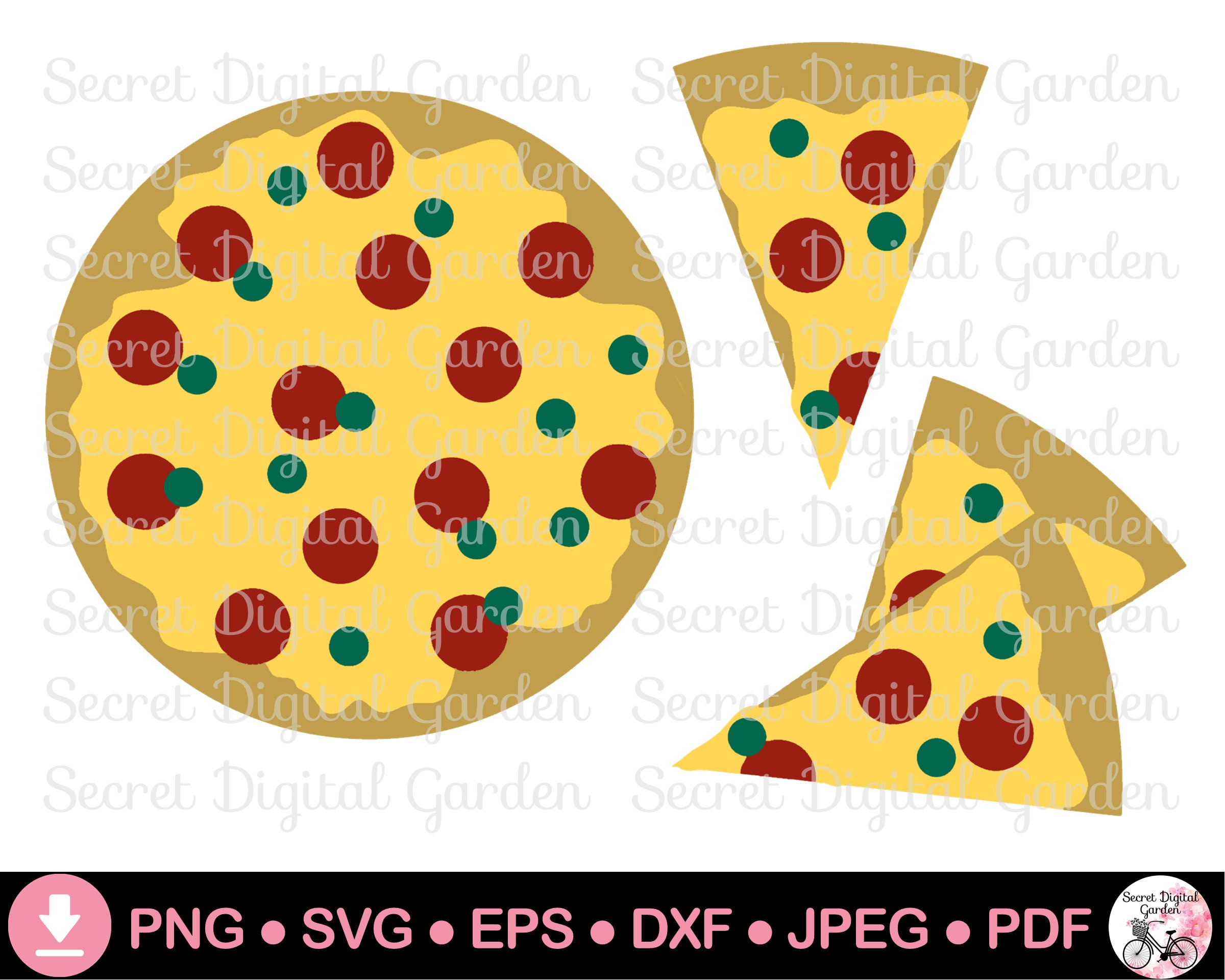 Whole Pizza Clipart