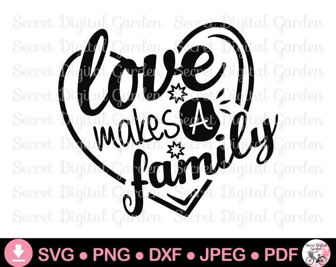 Family SVG for Cricut, Cursive Family Cutting File, Cottagecore Svg ...