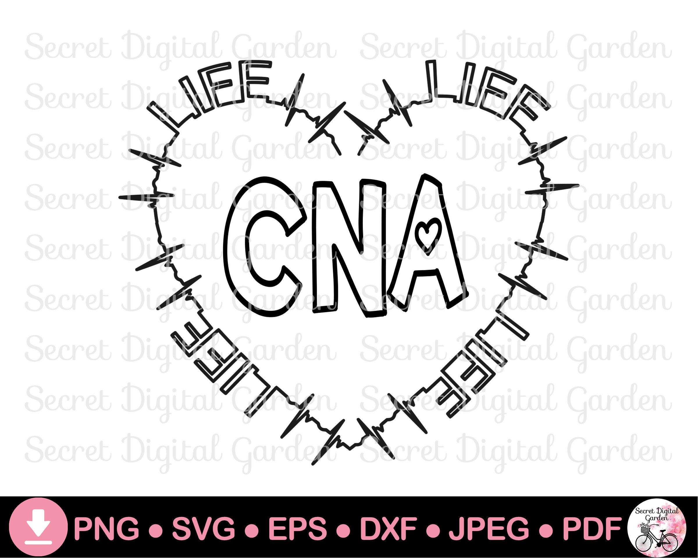 CNA Life SVG PNG Clipart Certified Nursing Assistant - Etsy