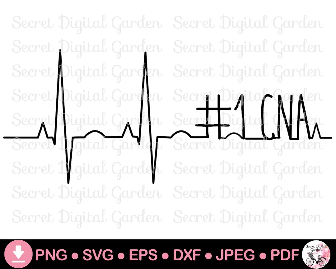 CNA Heartbeat SVG PNG Clipart Cricut Cut File Digital Download - Etsy