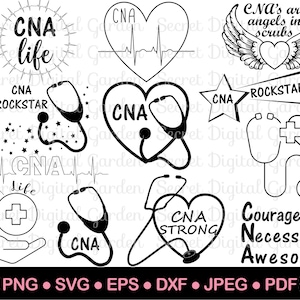 Nurse Bundle SVG | CNA | Certified Nursing Assistant | Nurse PNG Bundle ...