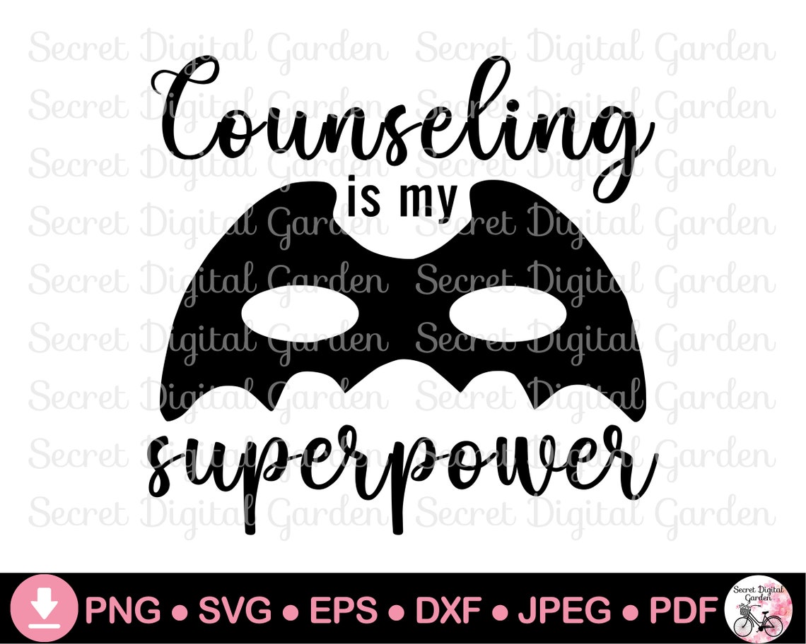 Counseling is My Superpower Svg School Counselor Superhero | Etsy