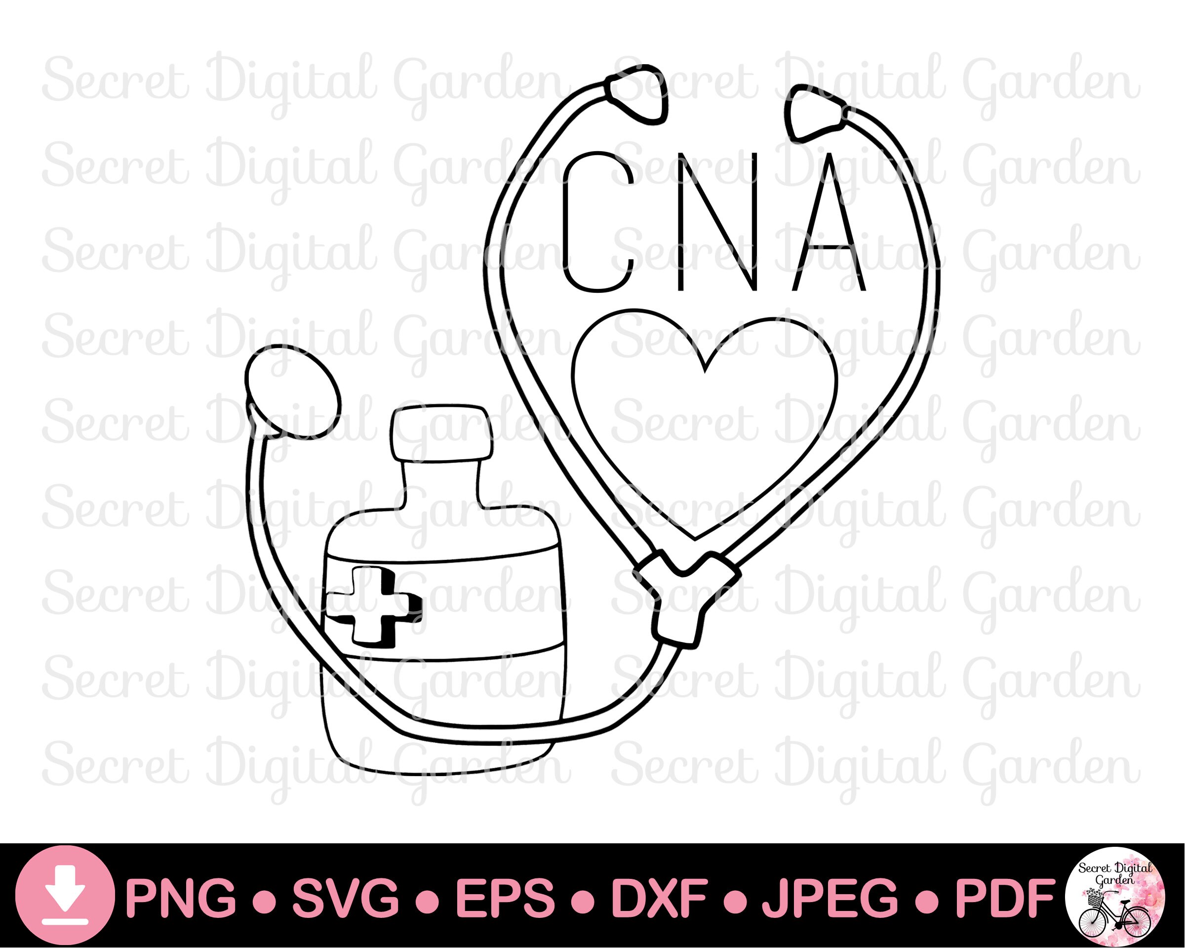 CNA Clipart CNA Svg Files for Cricut Projects Silhouette | Etsy